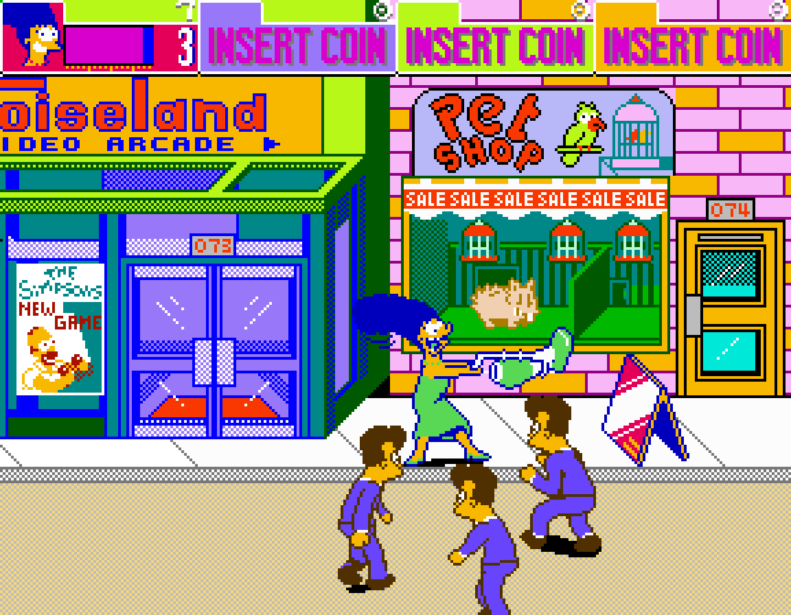 Pixilart - the simpsons arcade, Stage 1, Downtown Springfield by ...