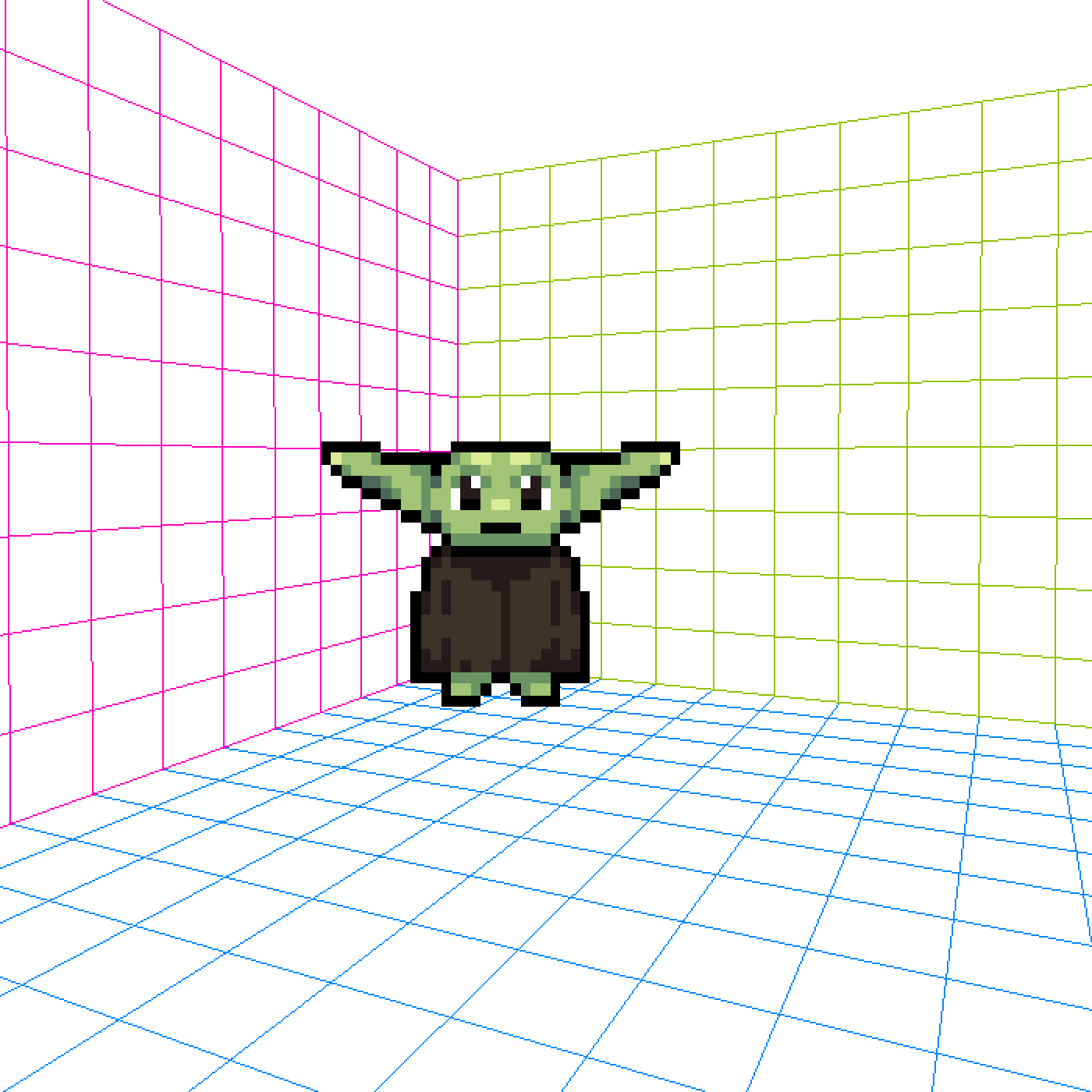 Editing Baby yoda illusion - Free online pixel art drawing tool - Pixilart