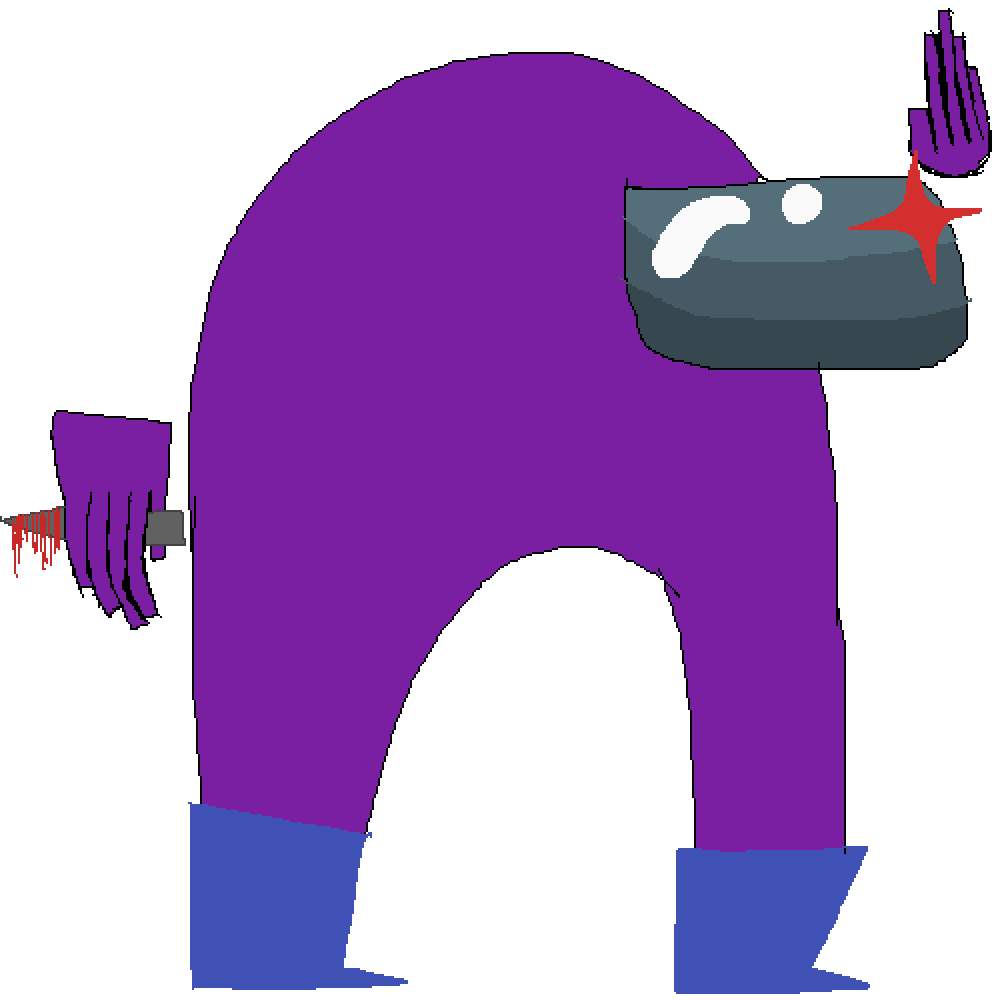 Pixilart - Purple imposter by Blatzz