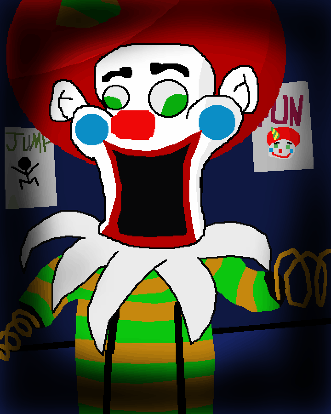 Pixilart - Coils the Birthday Clown by Lord-Idiot