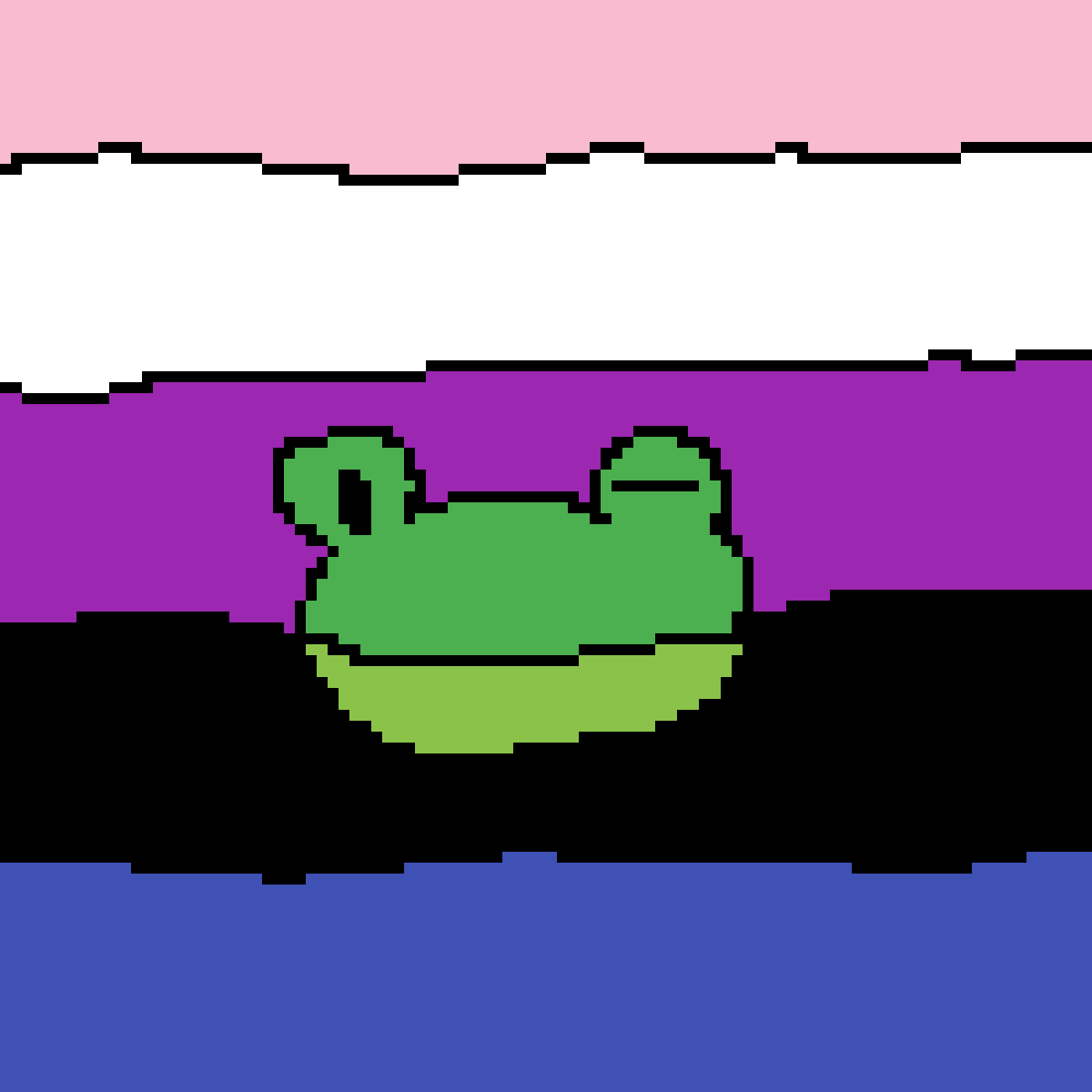 Pixilart - gender fluid froggo by PastelRacoon