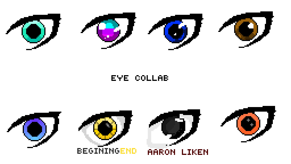 Editing Eye Collab - Free online pixel art drawing tool - Pixilart