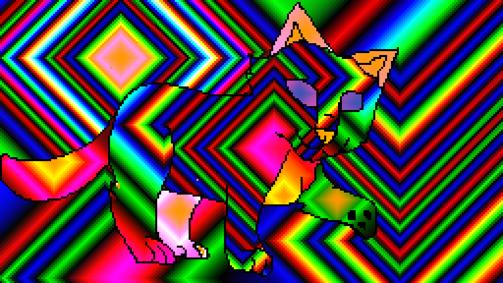 Pixilart - RainBow Fox by SharkAttack