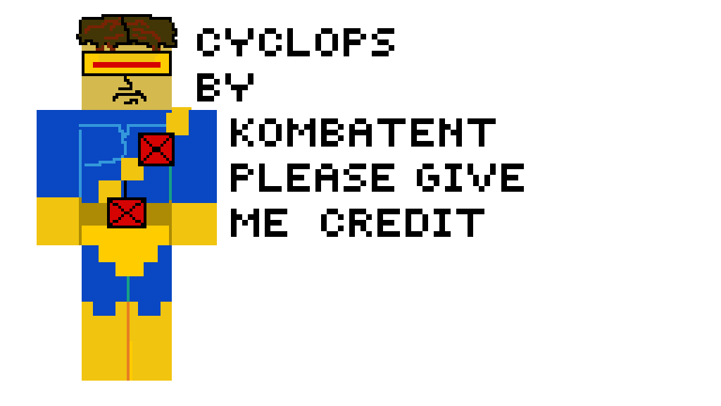 Pixilart - MINECRAFT CYCLOPS by Anonymous