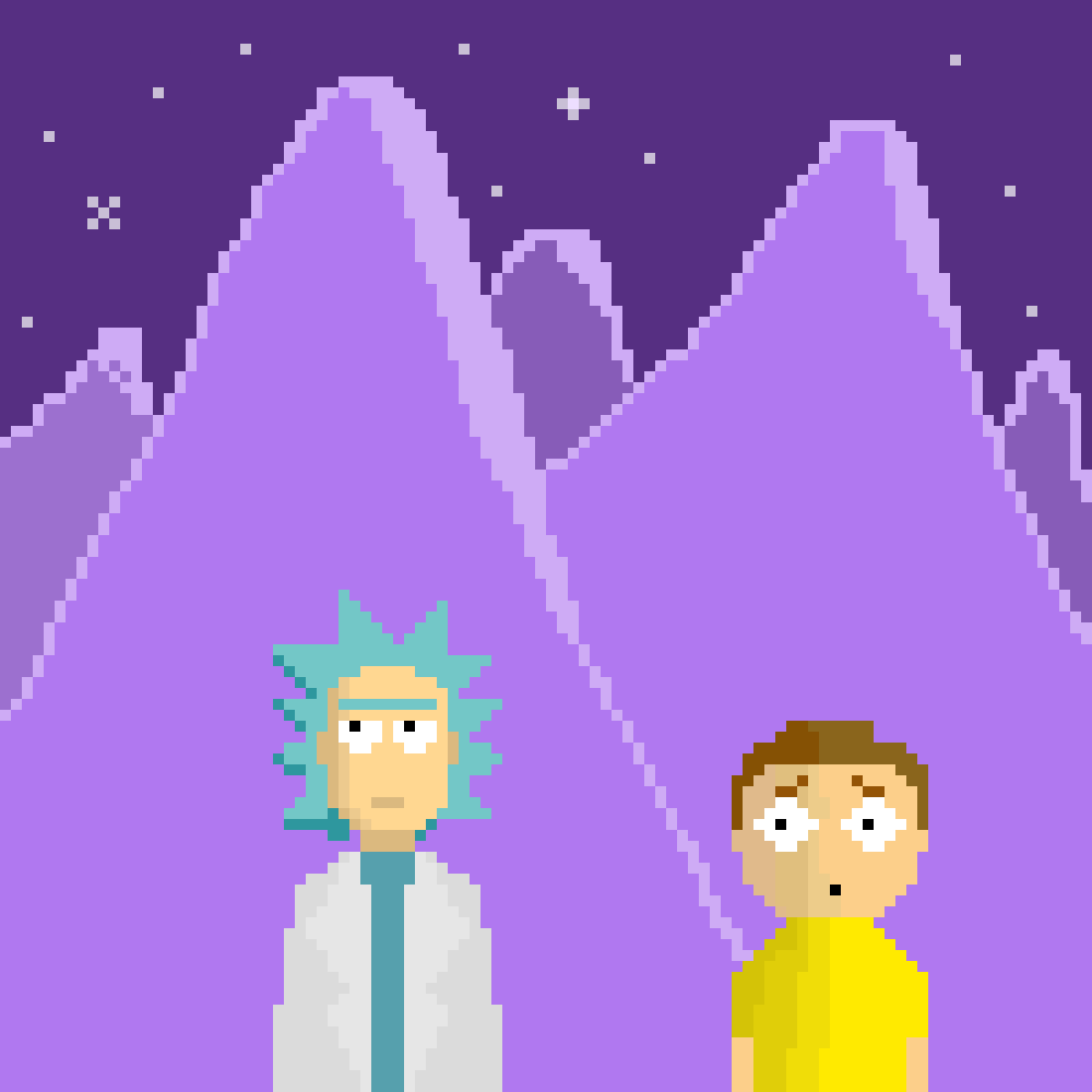 Editing Rick and Morty - Free online pixel art drawing tool - Pixilart