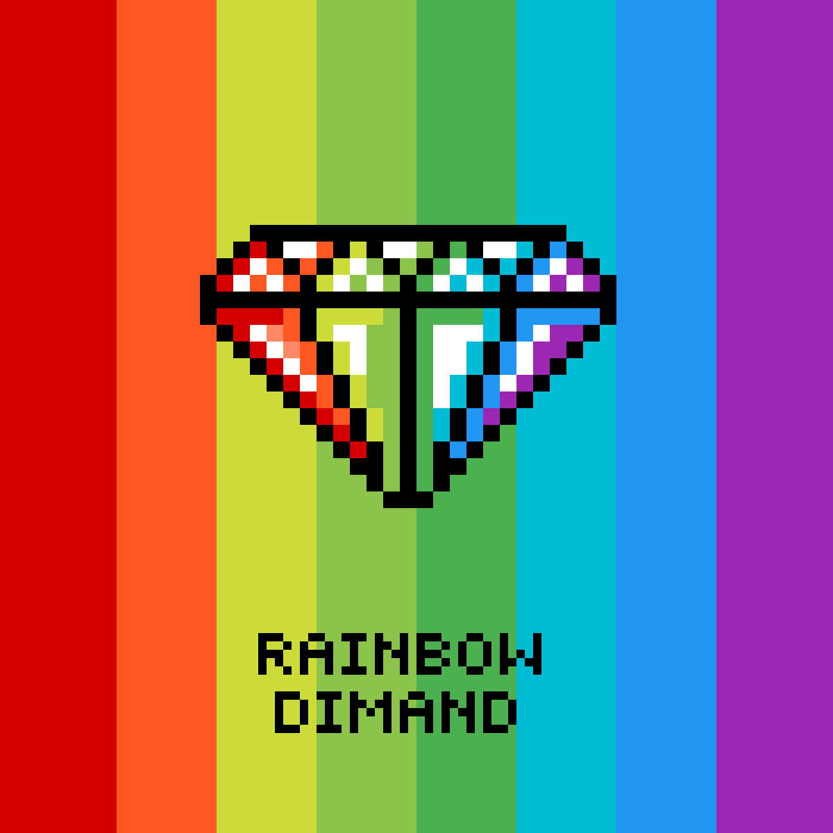 Pixilart - Rainbow Diemand by KPLlover123