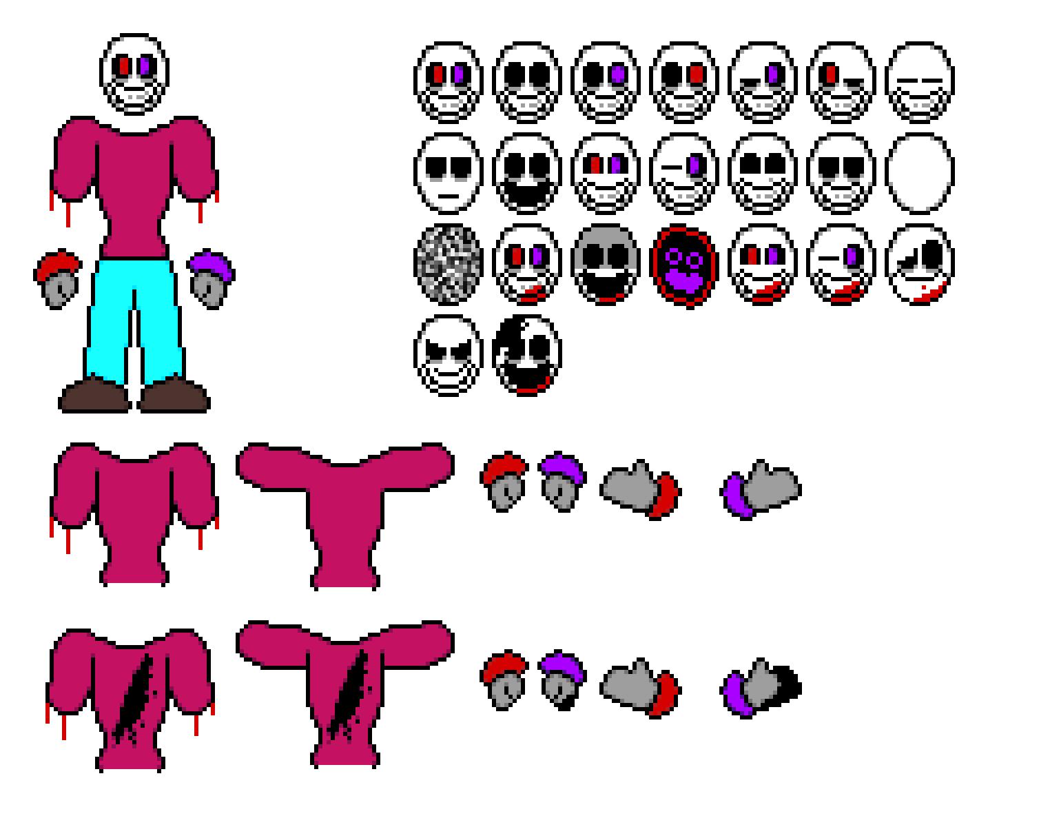 Pixilart - E spirit sheet v2 by MR-E