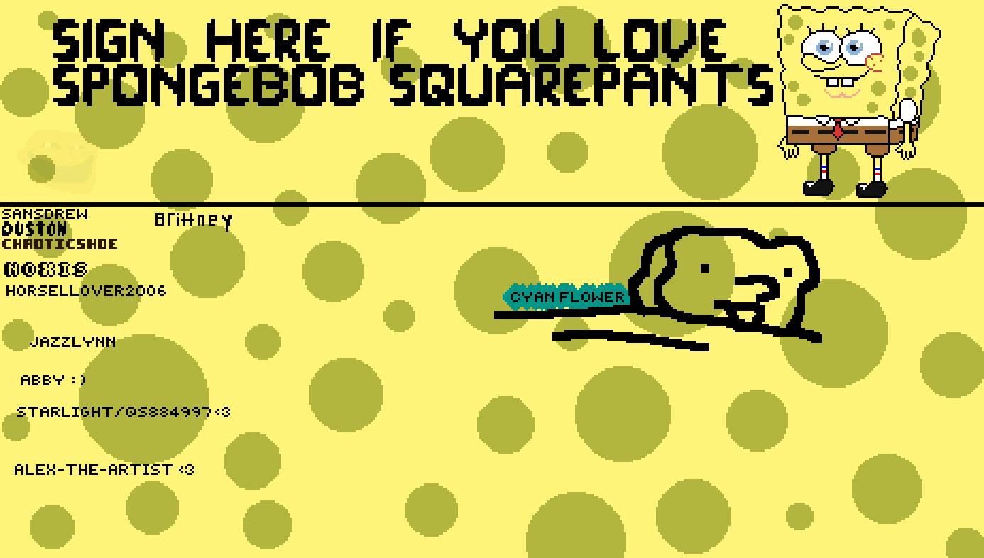 Editing spongebob - Free online pixel art drawing tool - Pixilart