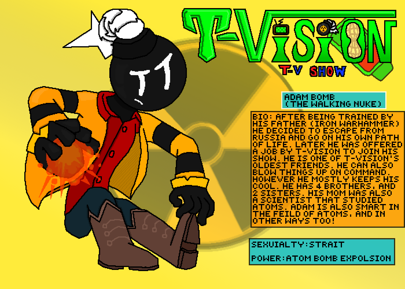 Pixilart - Adam Bomb REF by T-Vision