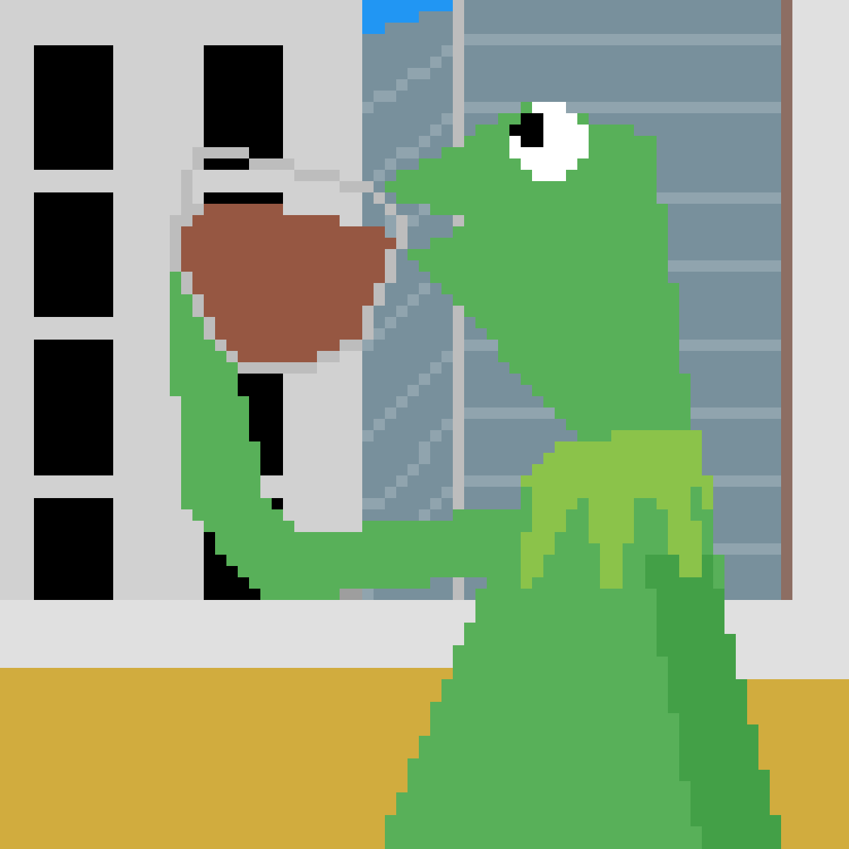 Pixilart - Kermit by Saxmaster123