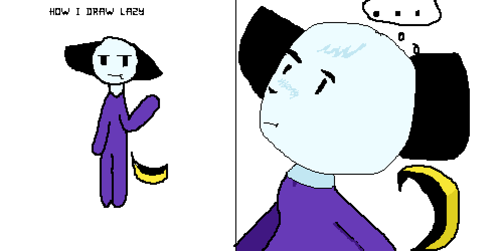 Pixilart - How i draw Lazy by ringobingo