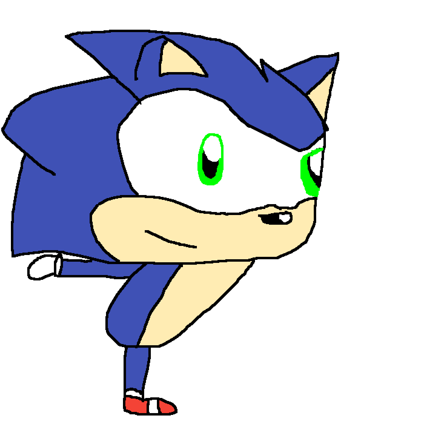 Edición sonic runing 2 - Herramienta gratuita de dibujo en línea de ...
