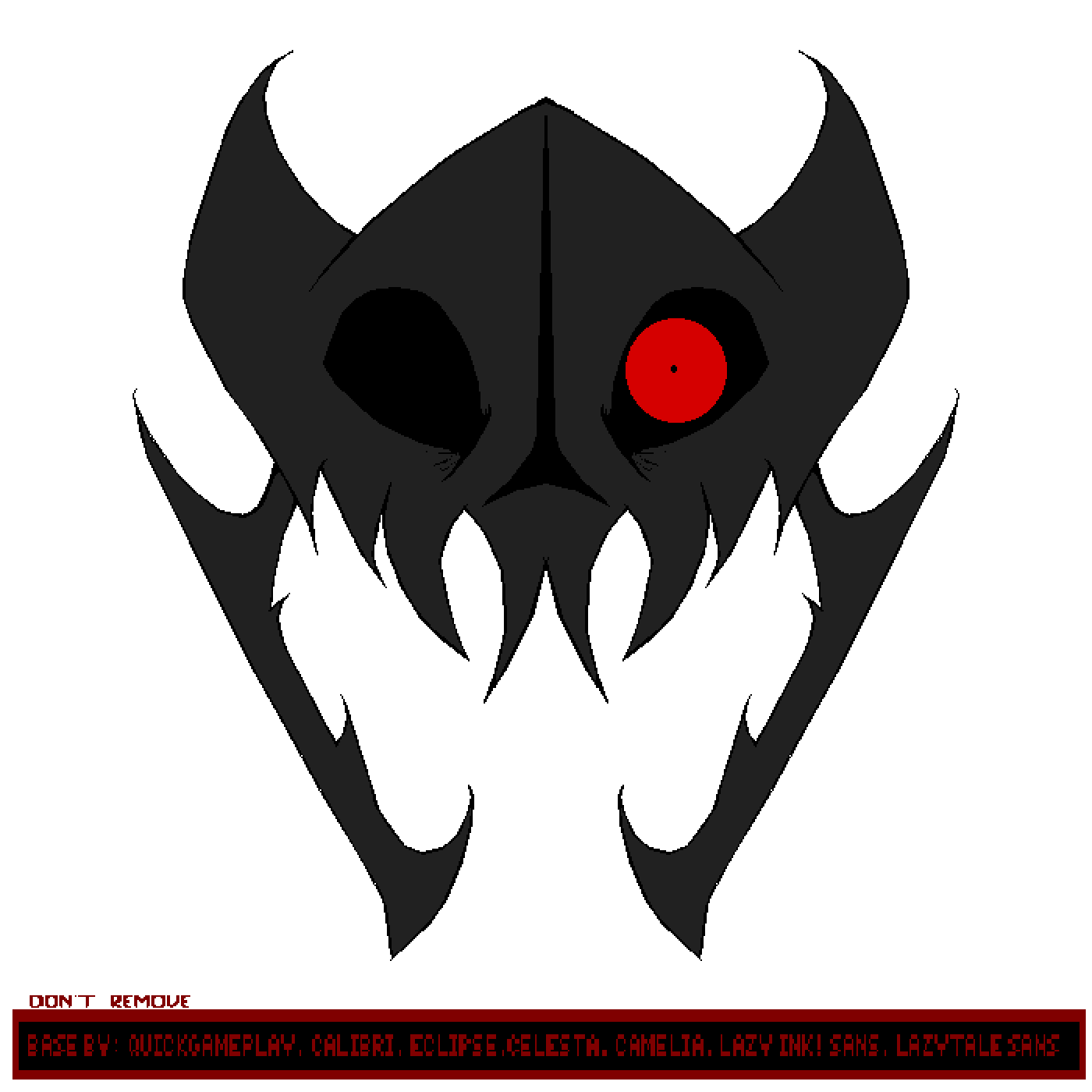 Pixilart - Gaster blaster base by jame-reece