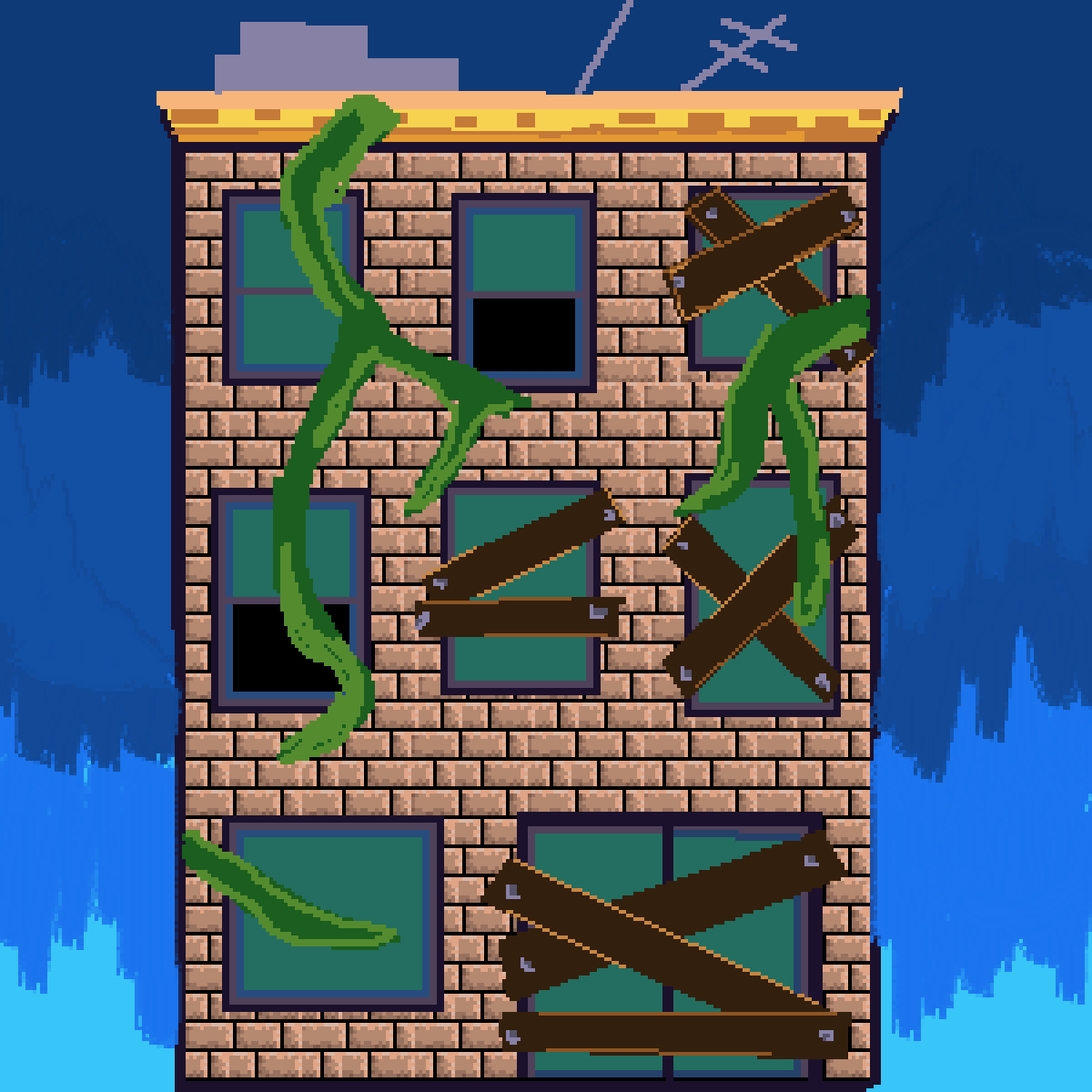 Pixilart - Abandon Building by Skylercatlover