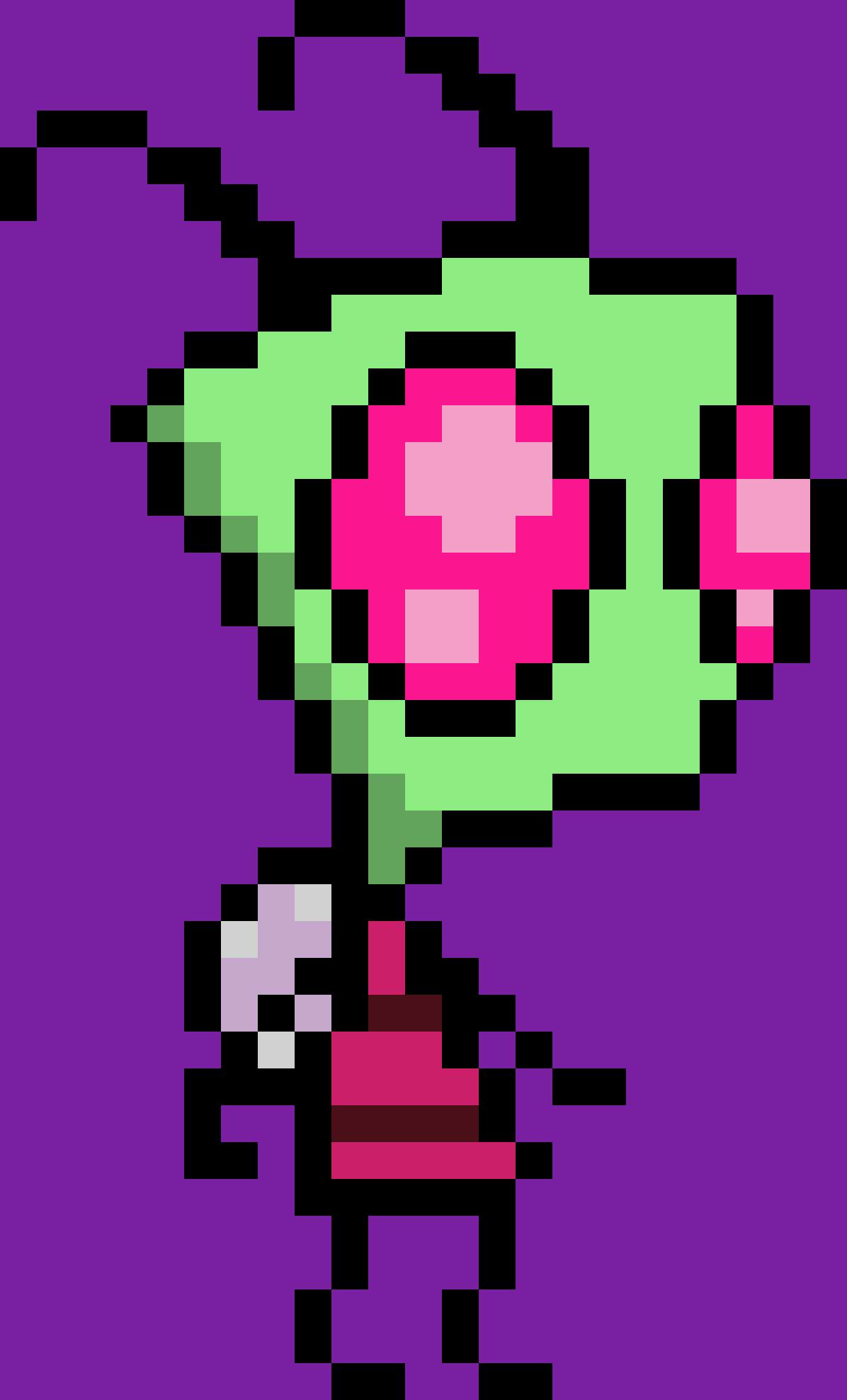 Pixilart - Invader ZIM by DJJ