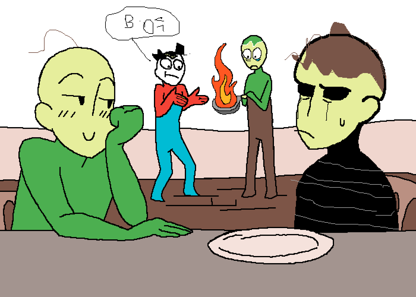 Pixilart - Baldi's Basics Diner by TomDaSmolBean