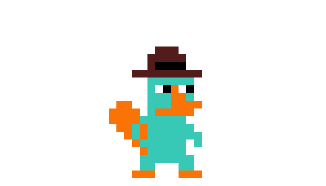 Editing Perry the Platypus - Free online pixel art drawing tool - Pixilart