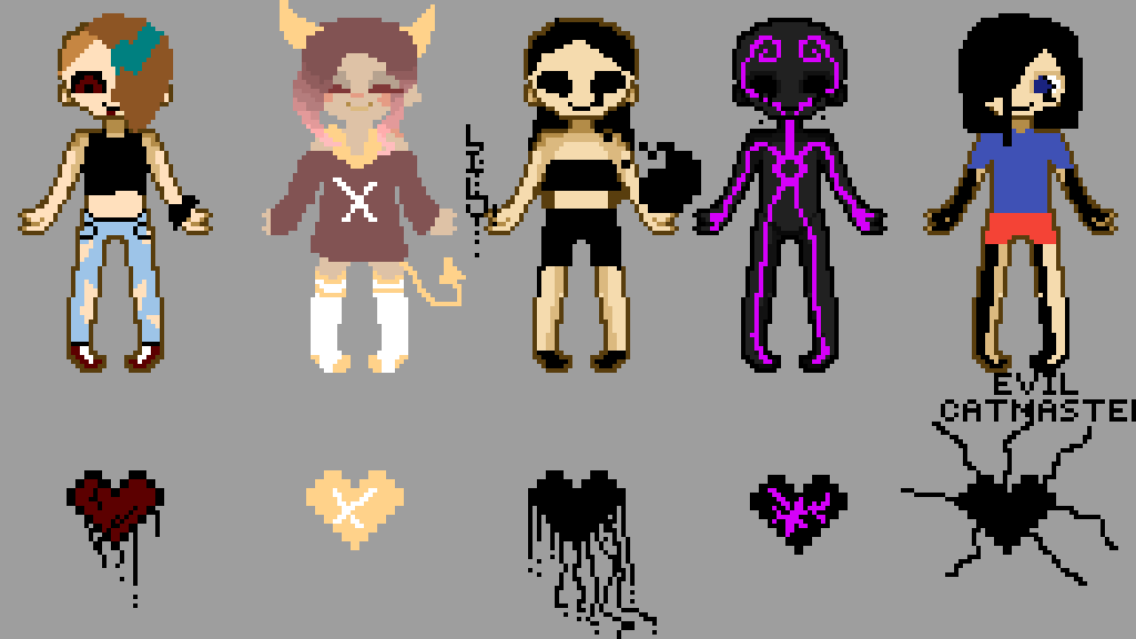 Editing evil collab - Free online pixel art drawing tool - Pixilart