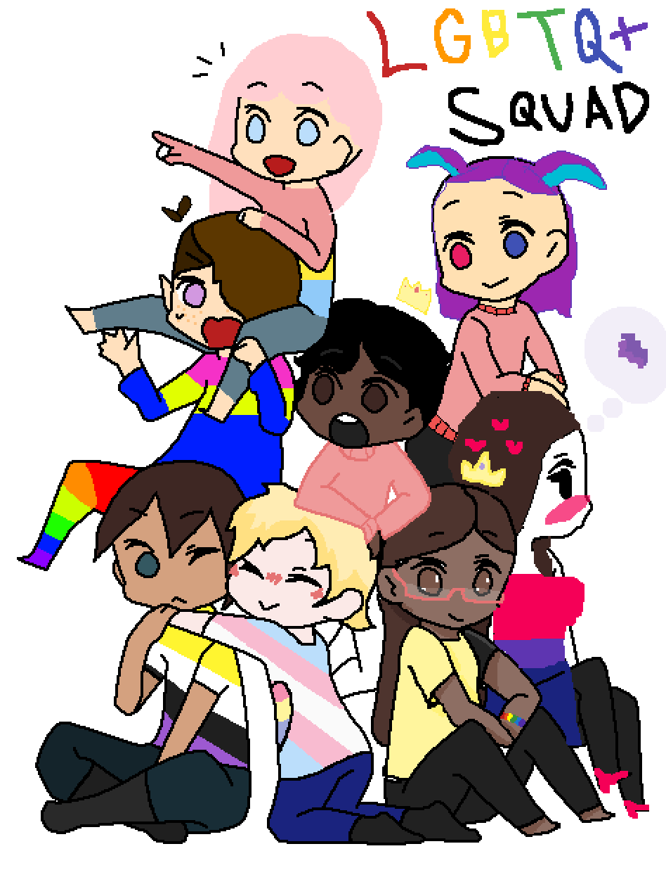 Editing lgbtq+!!!!!!!! - Free online pixel art drawing tool - Pixilart