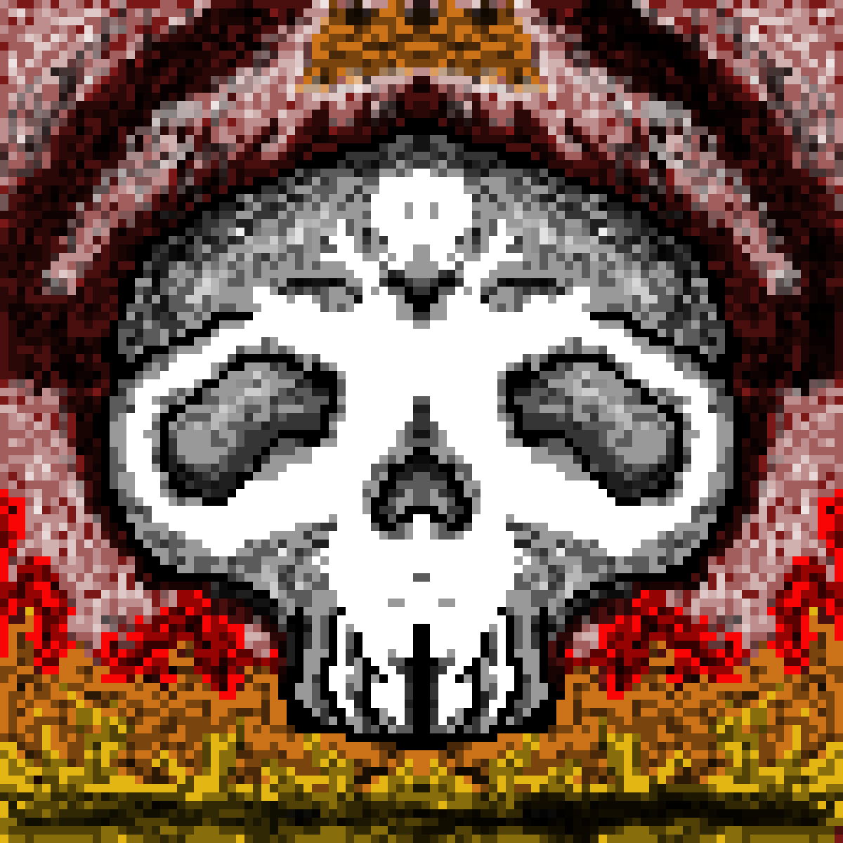Pixilart - Demon skull by ipwnyou44