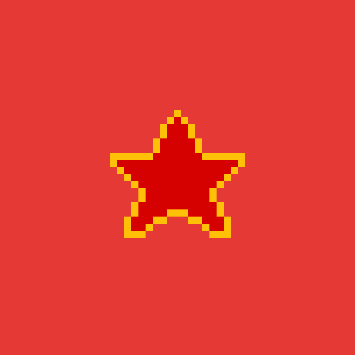 Pixilart - Red Star by DerpyDuck342