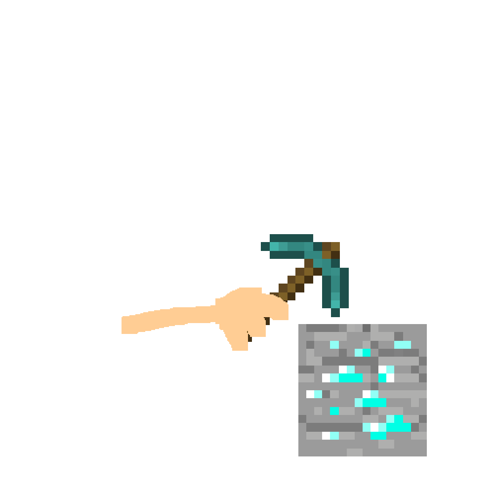 Pixilart - minecraft diamond boots by mcpig