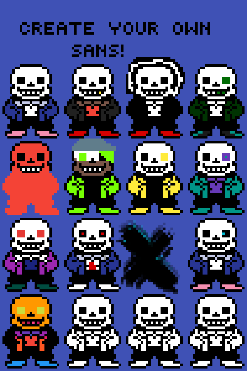 Editing Create Your Own Sans - Free online pixel art drawing tool ...