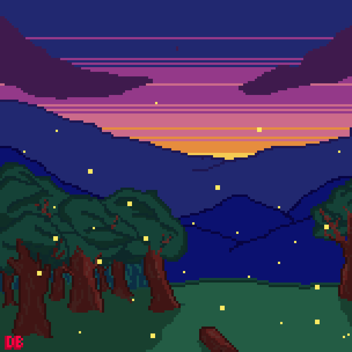 Pixilart - Fireflies by DanTheBerry
