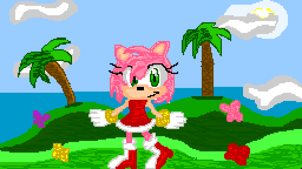 Editing Amy Rose - Free online pixel art drawing tool - Pixilart