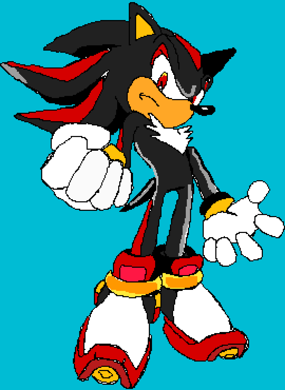 Pixilart - Shadow The Hedgehog base by Shadow-Logan