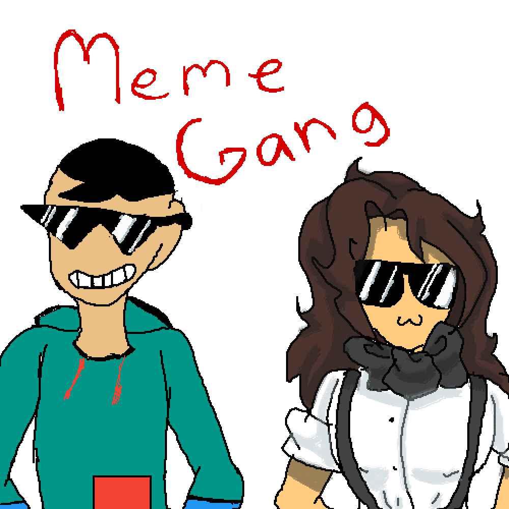 Editing Meme Gang - Free online pixel art drawing tool - Pixilart