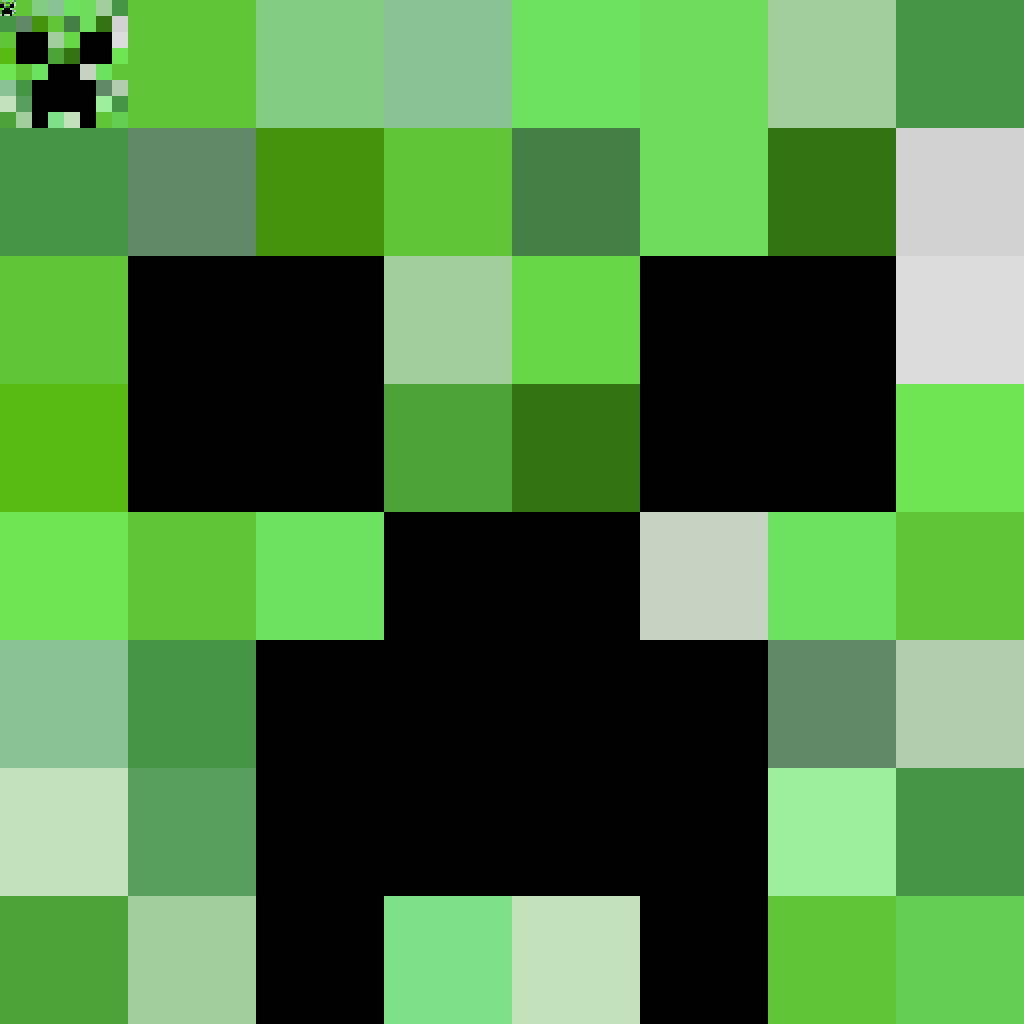 Pixilart - Creeper Face by Pixelart-King