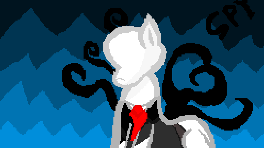 Pixilart - Slenderman Pony by travister