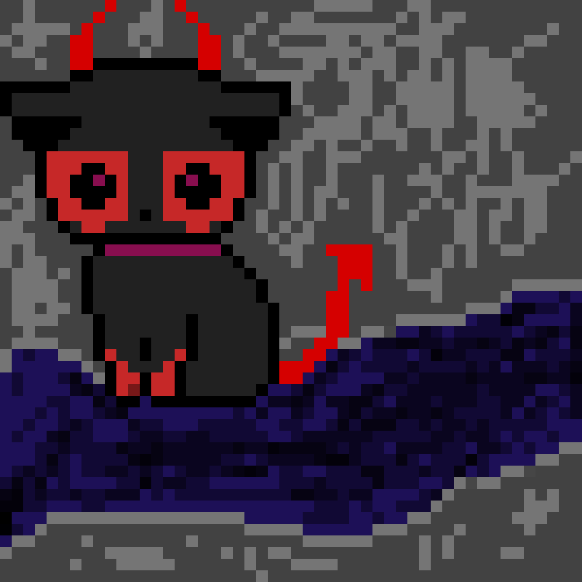 Pixilart - Cute devil cat by Tumblrgurl1