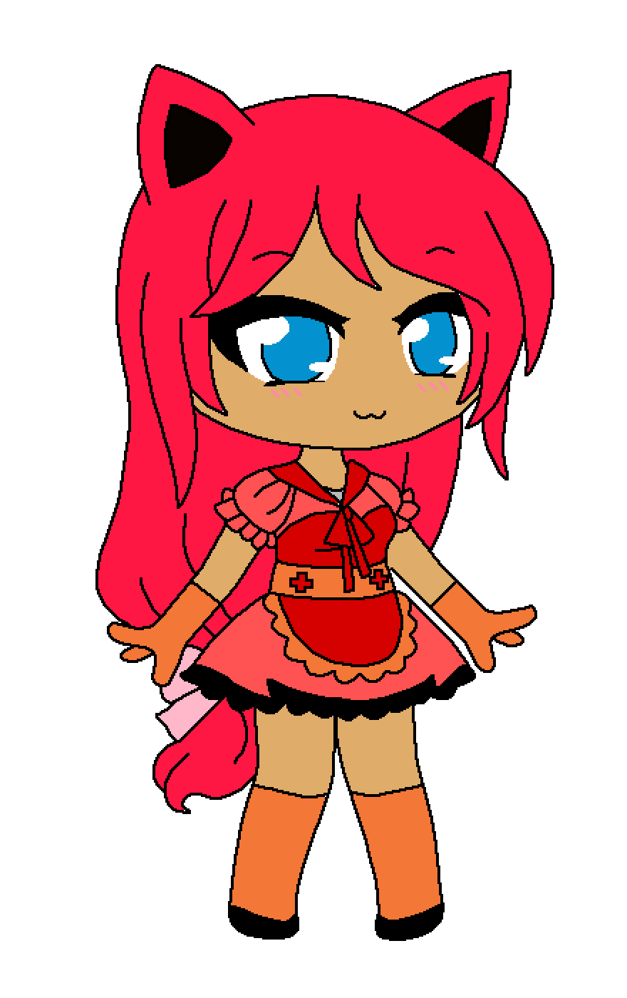 Pixilart - Gacha Cat by luckygirl2009