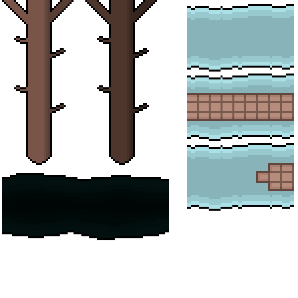 Pixilart - NE snowdin forest V3 by animator-496