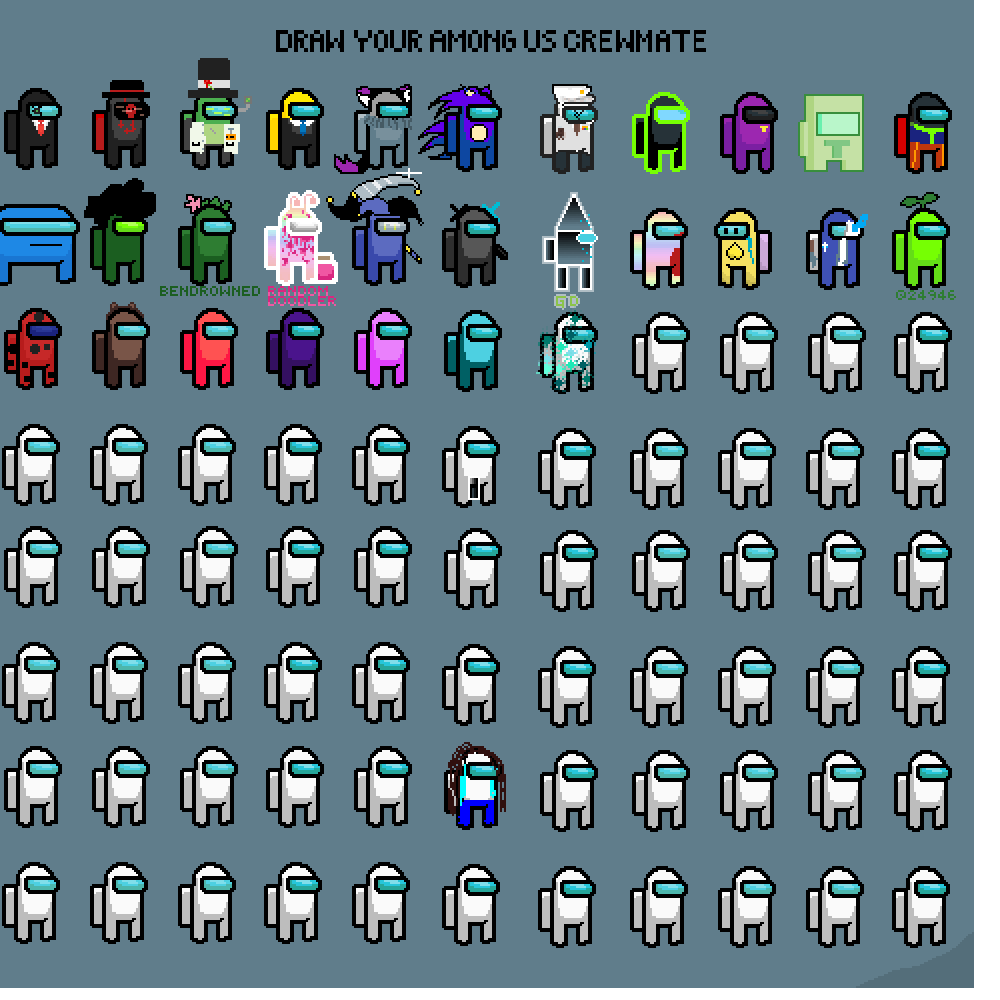 Editing Among Us characters - Free online pixel art drawing tool - Pixilart