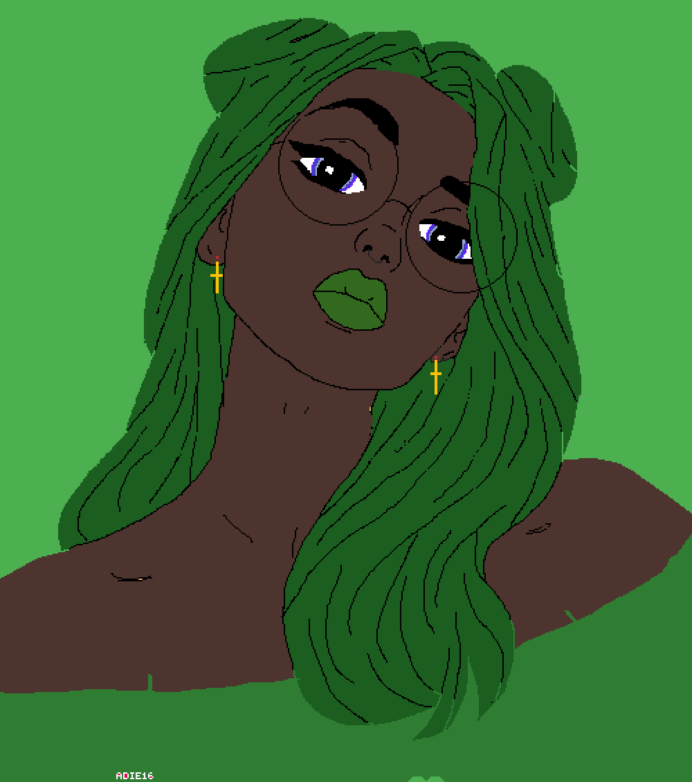 Editing Green Girl - Free online pixel art drawing tool - Pixilart