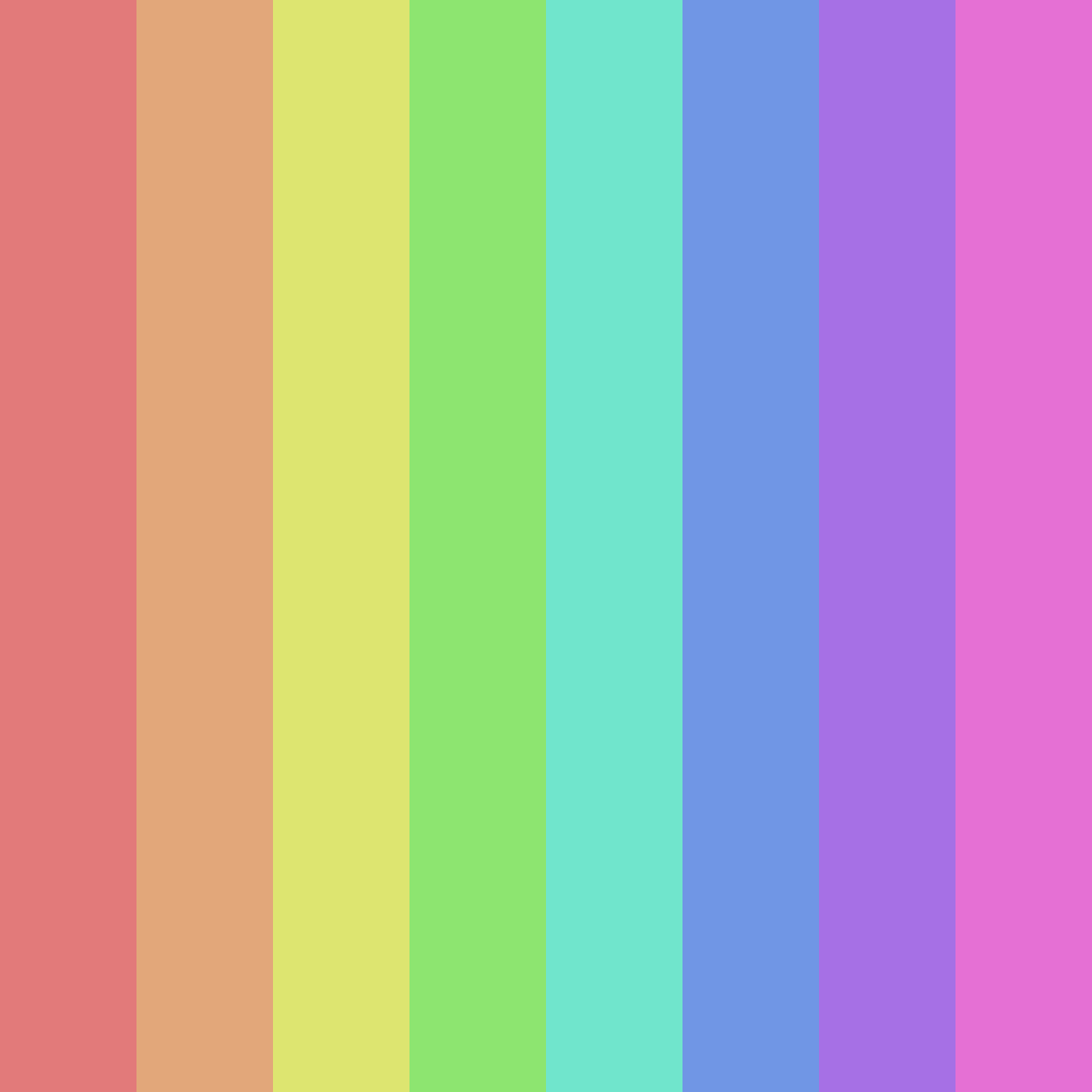 Faded rainbow Palette - Pixilart
