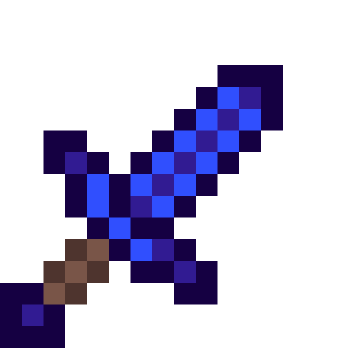 Pixilart - 16x16 diamond sword by User6