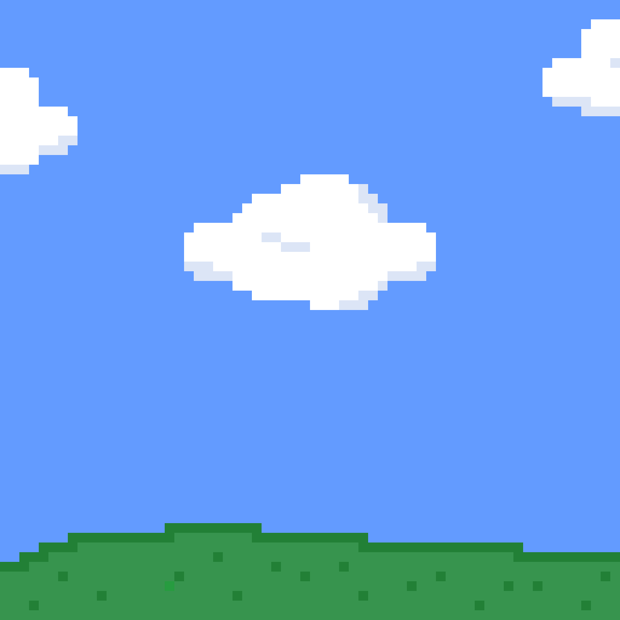 Pixilart - Cloudy Field by TeddyTheGamer