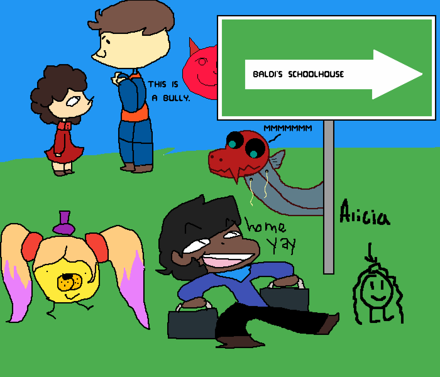 Editing Baldi's Schoolhouse? :') - Free online pixel art drawing tool ...