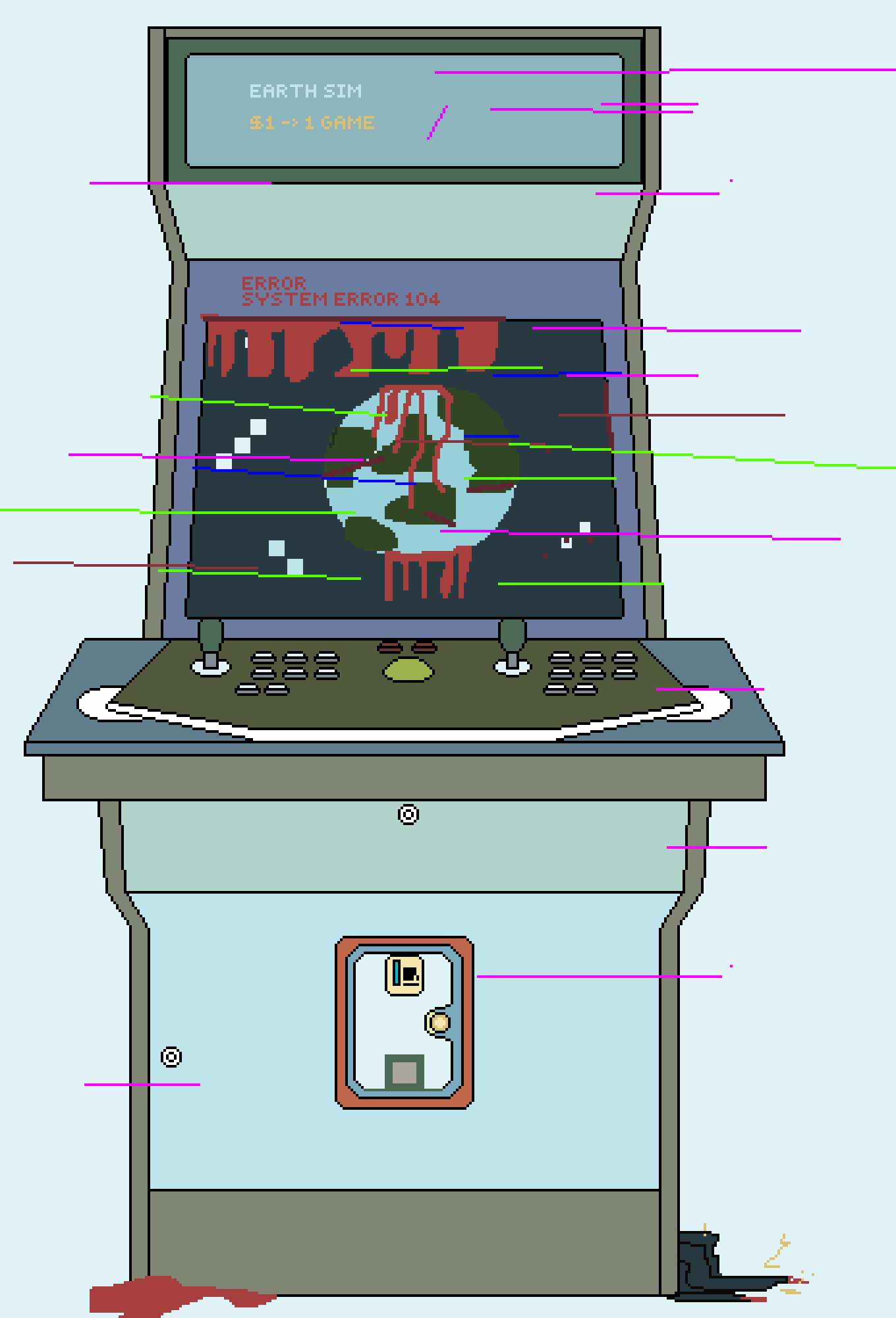 Pixilart - Cursed game by Chenko0