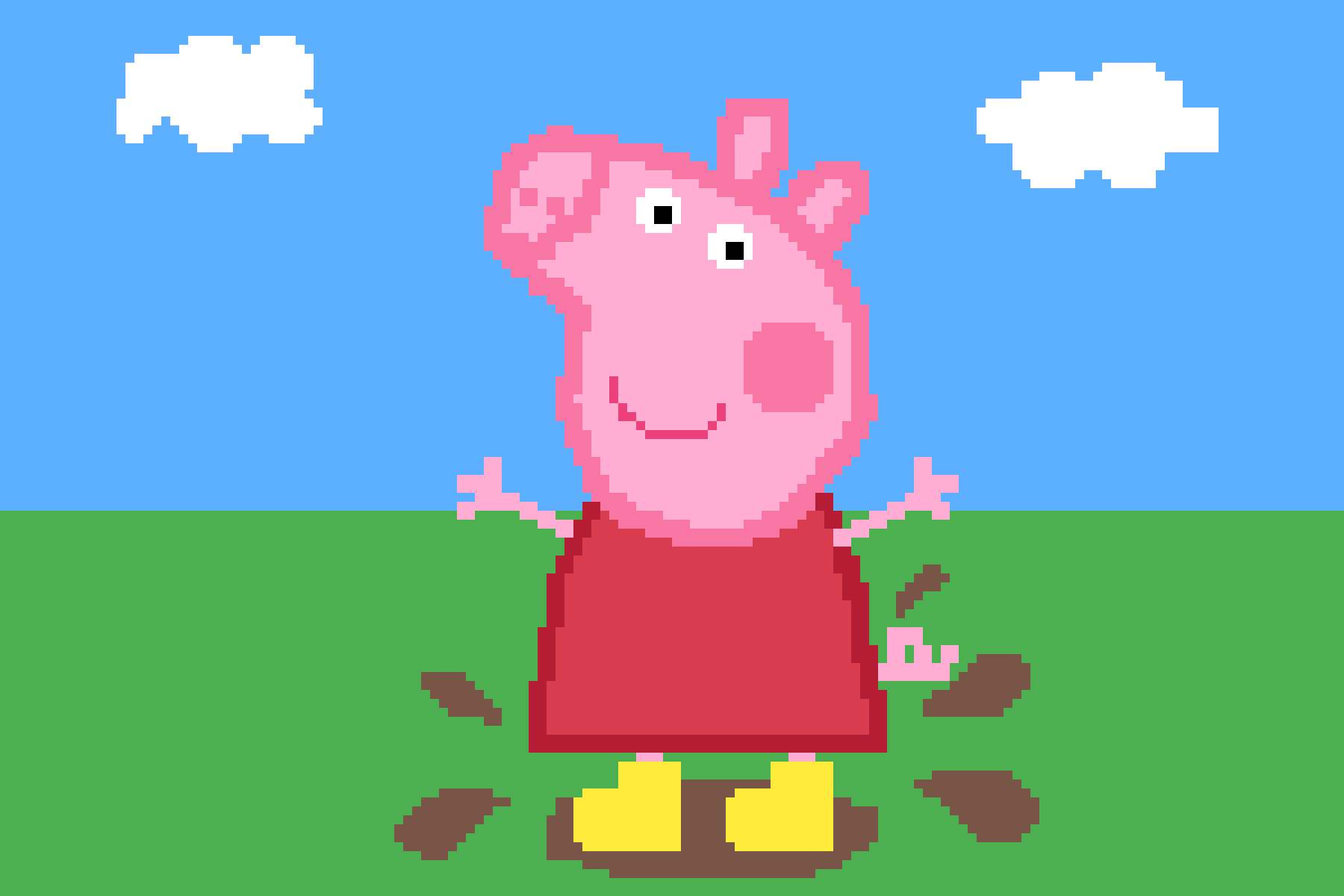 Pixilart - peppa pig by Triangll