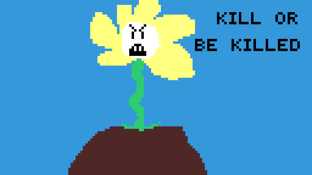 Pixilart - flowey by RariFruit