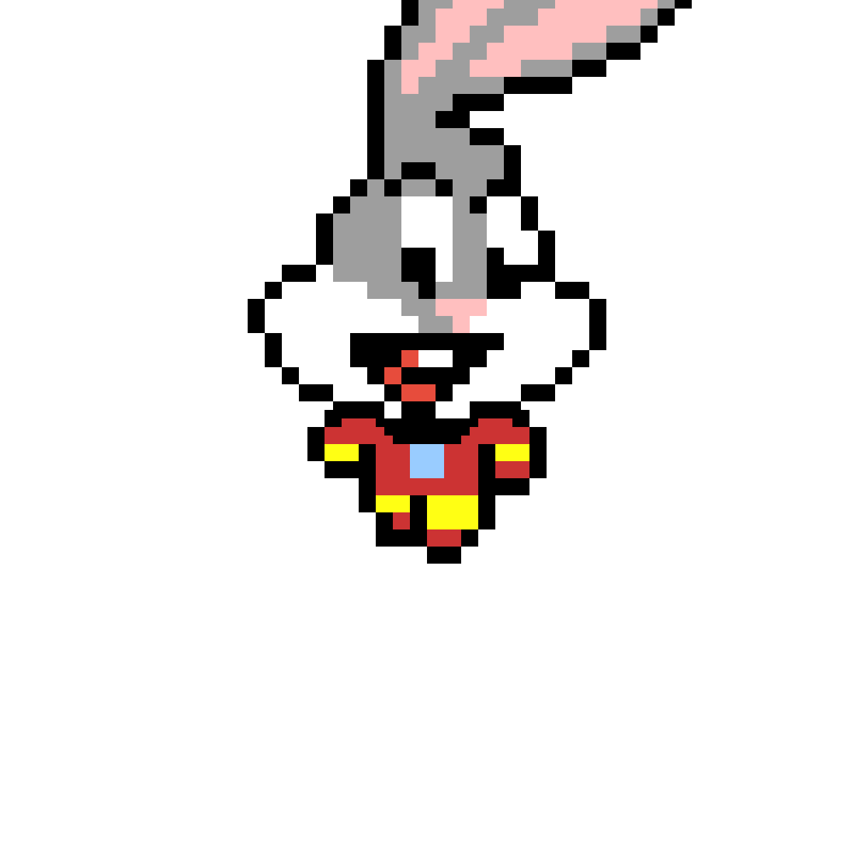 Editing bugs bunny - Free online pixel art drawing tool - Pixilart