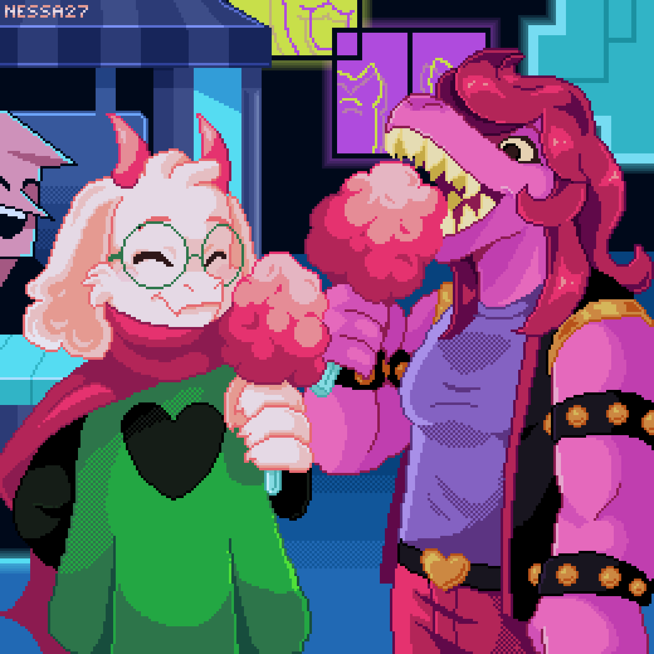 Pixilart - Ralsei and Susie by Nessa27