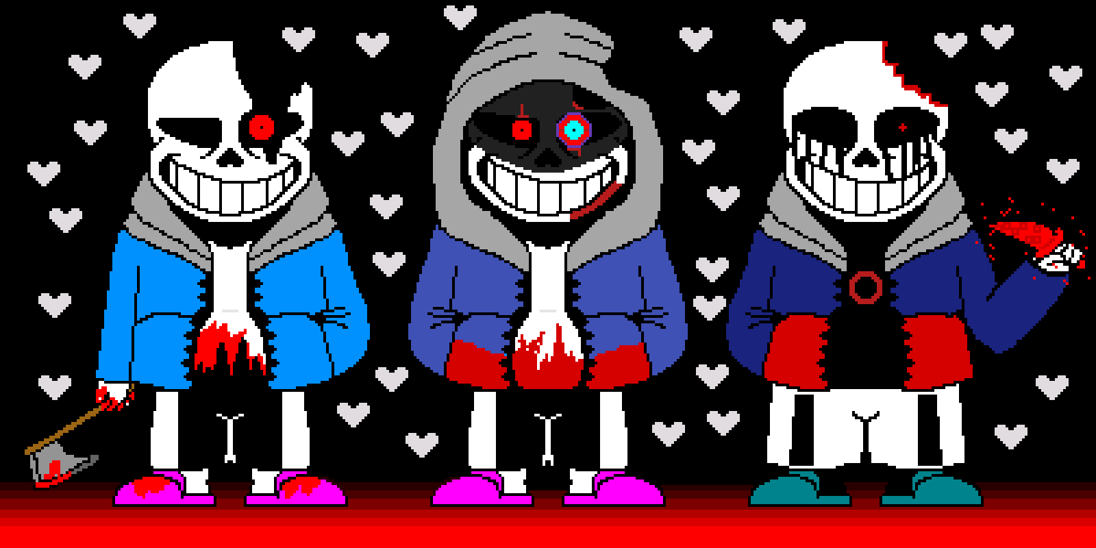 Pixilart - Horror Murder Time Trio by Insane-Artist