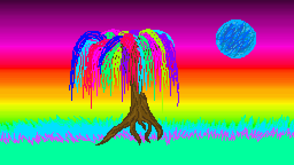 Pixilart - weeping willow tree by ivy-dream