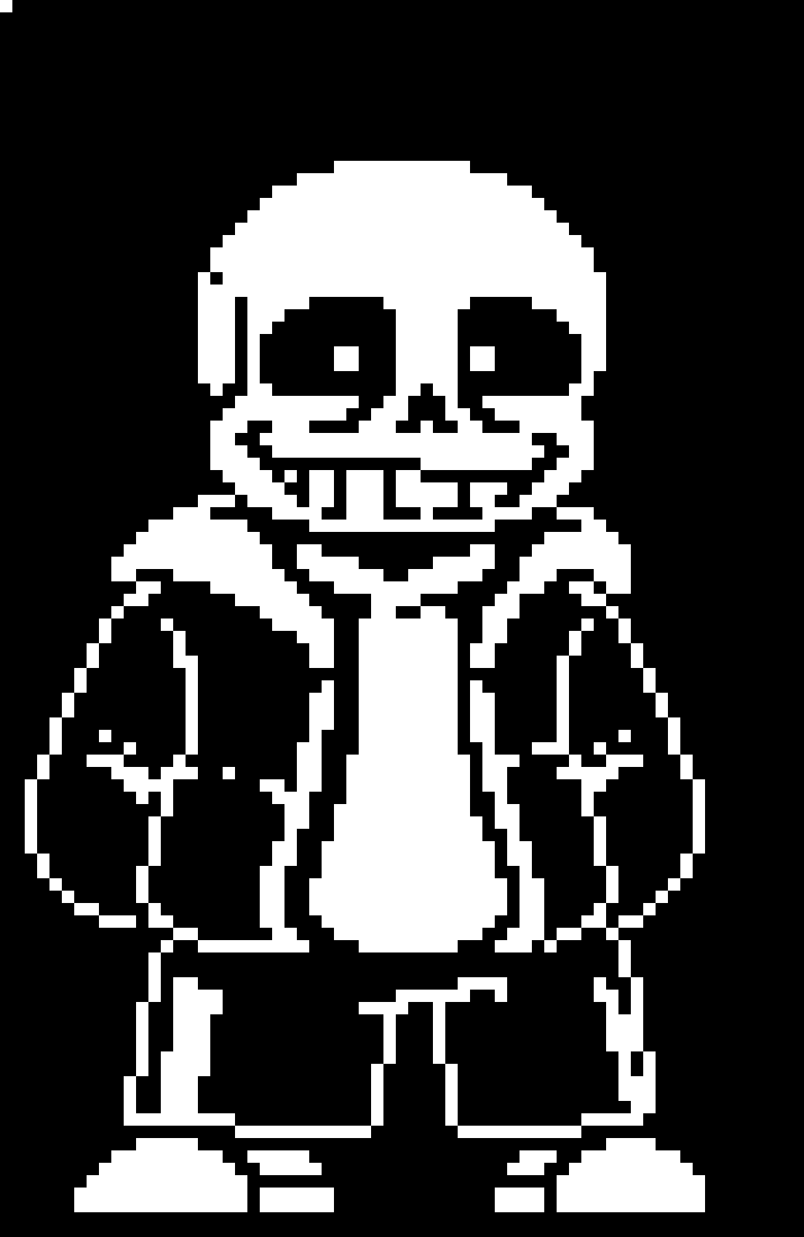 Pixilart - Sans side sprite by a-lost-chara
